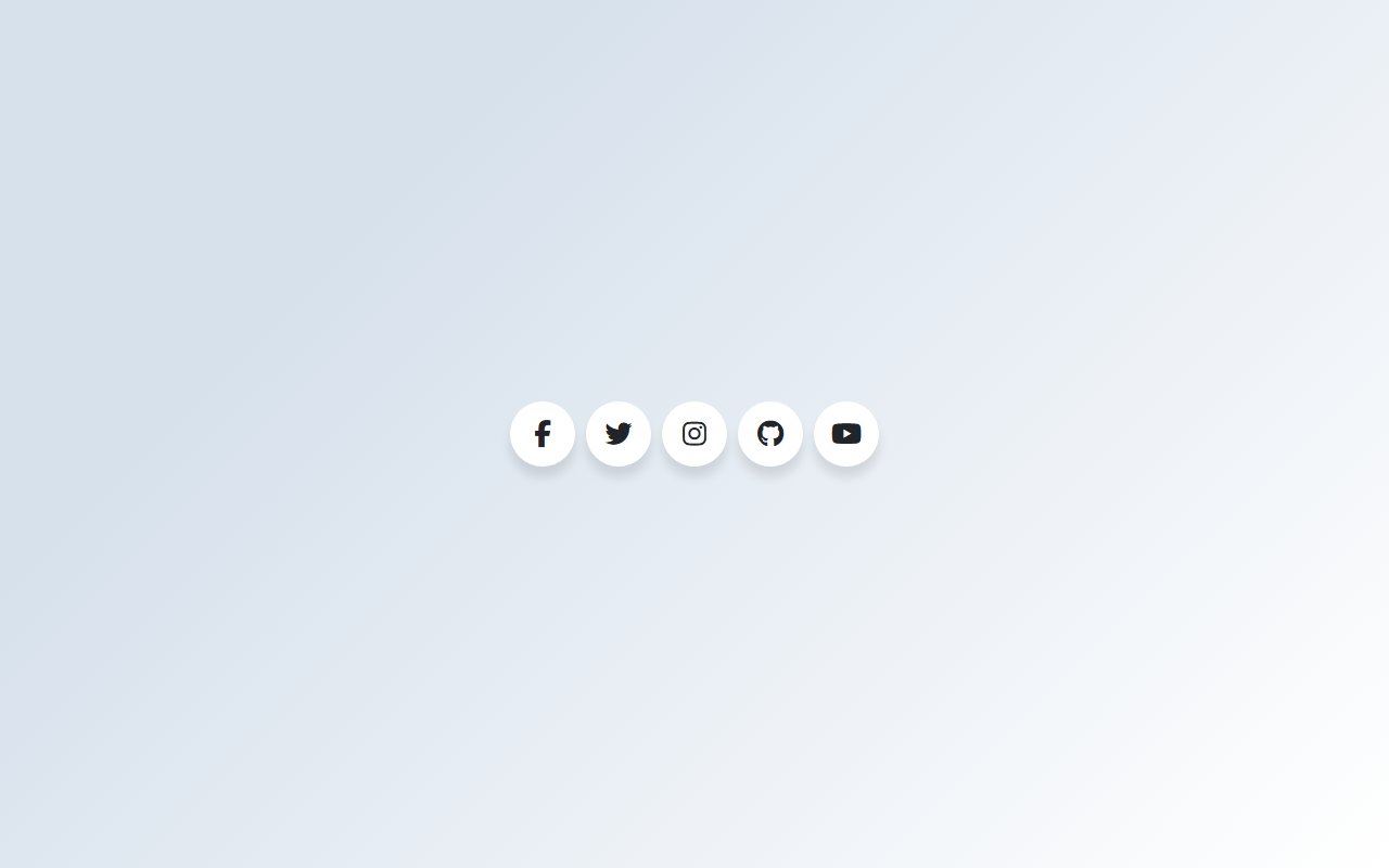 Awesome Social Media Buttons with Hover Animation | GoSnippets