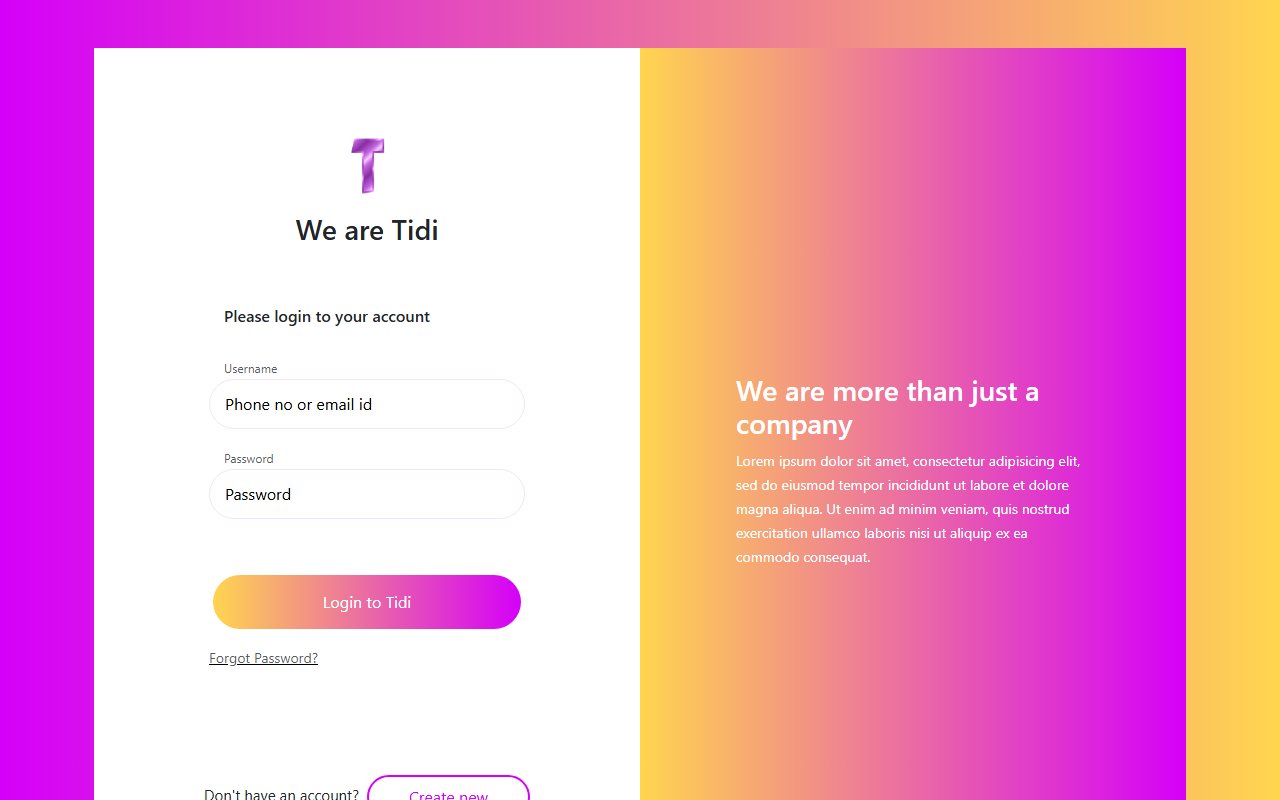 Bootstrap 5 login form with information text | GoSnippets