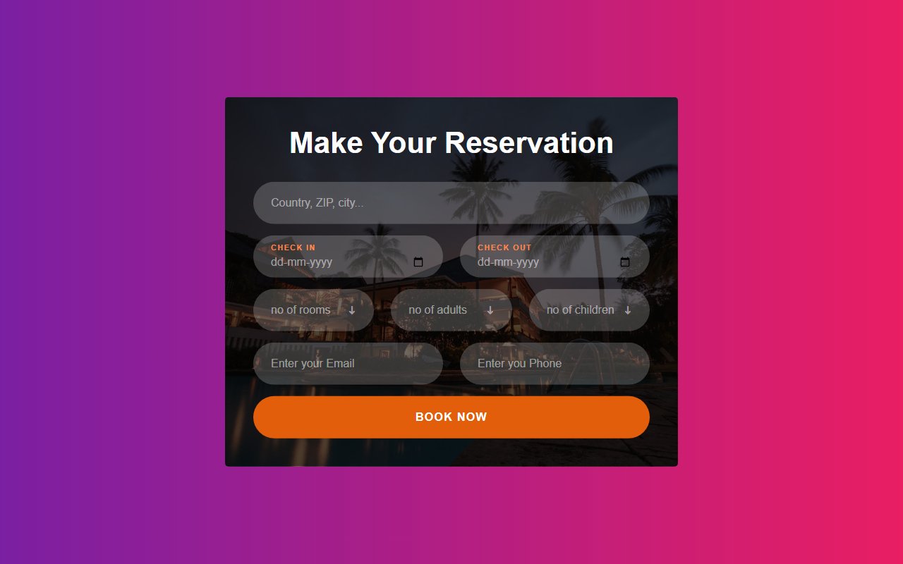 Bootstrap booking template | GoSnippets