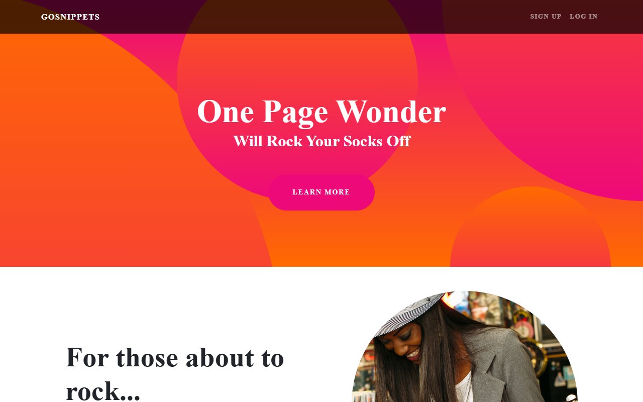 Bootstrap landing page | GoSnippets