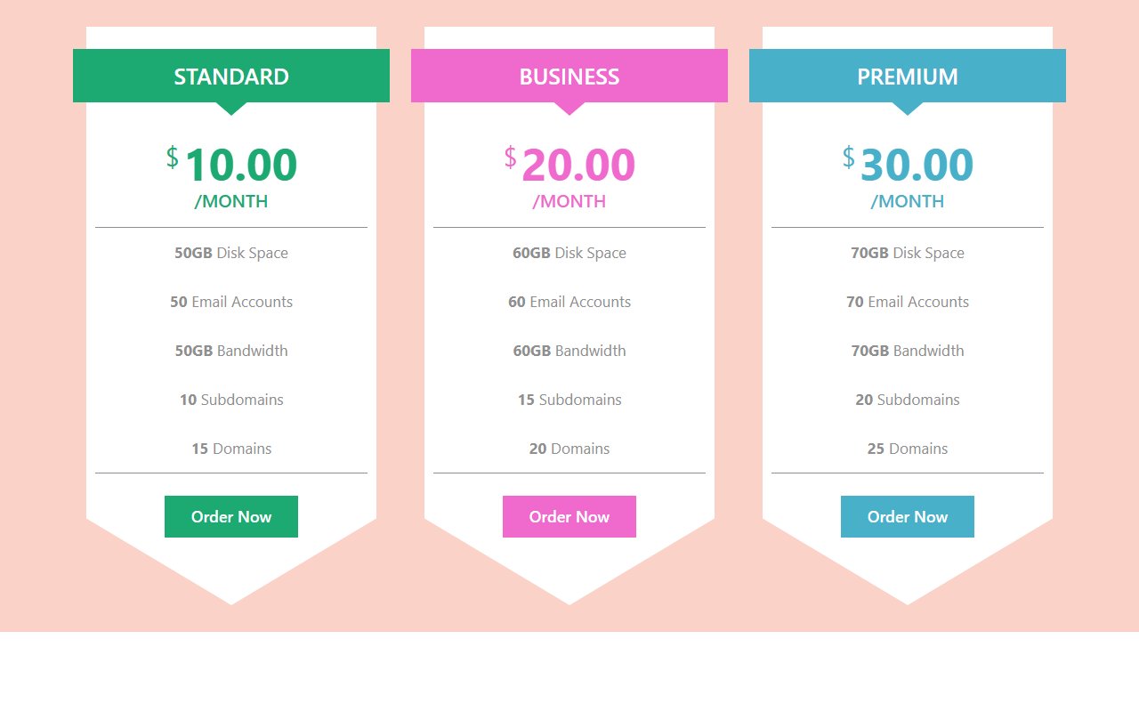 Pricing table — Bootstrap utilities snippet | GoSnippets