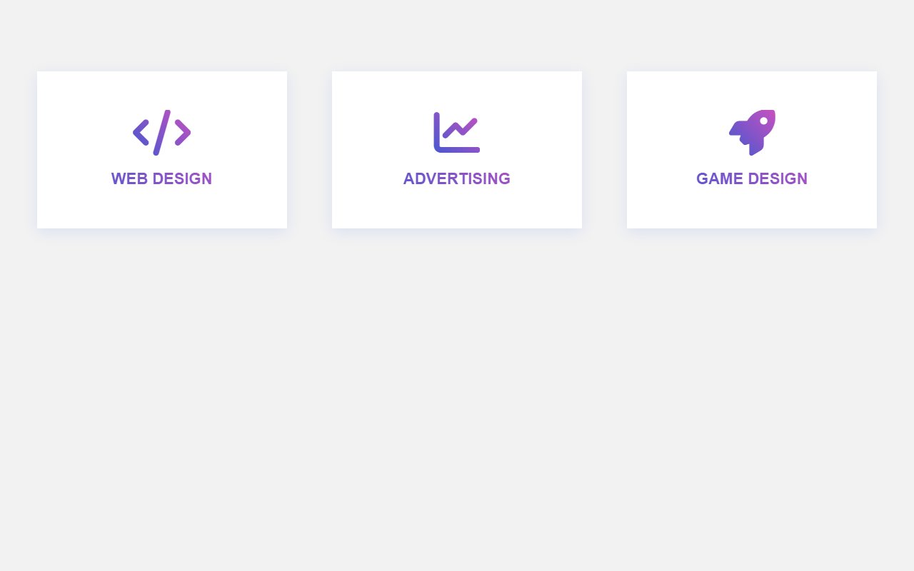 Responsive Services Box with Flip Animation using only… | GoSnippets